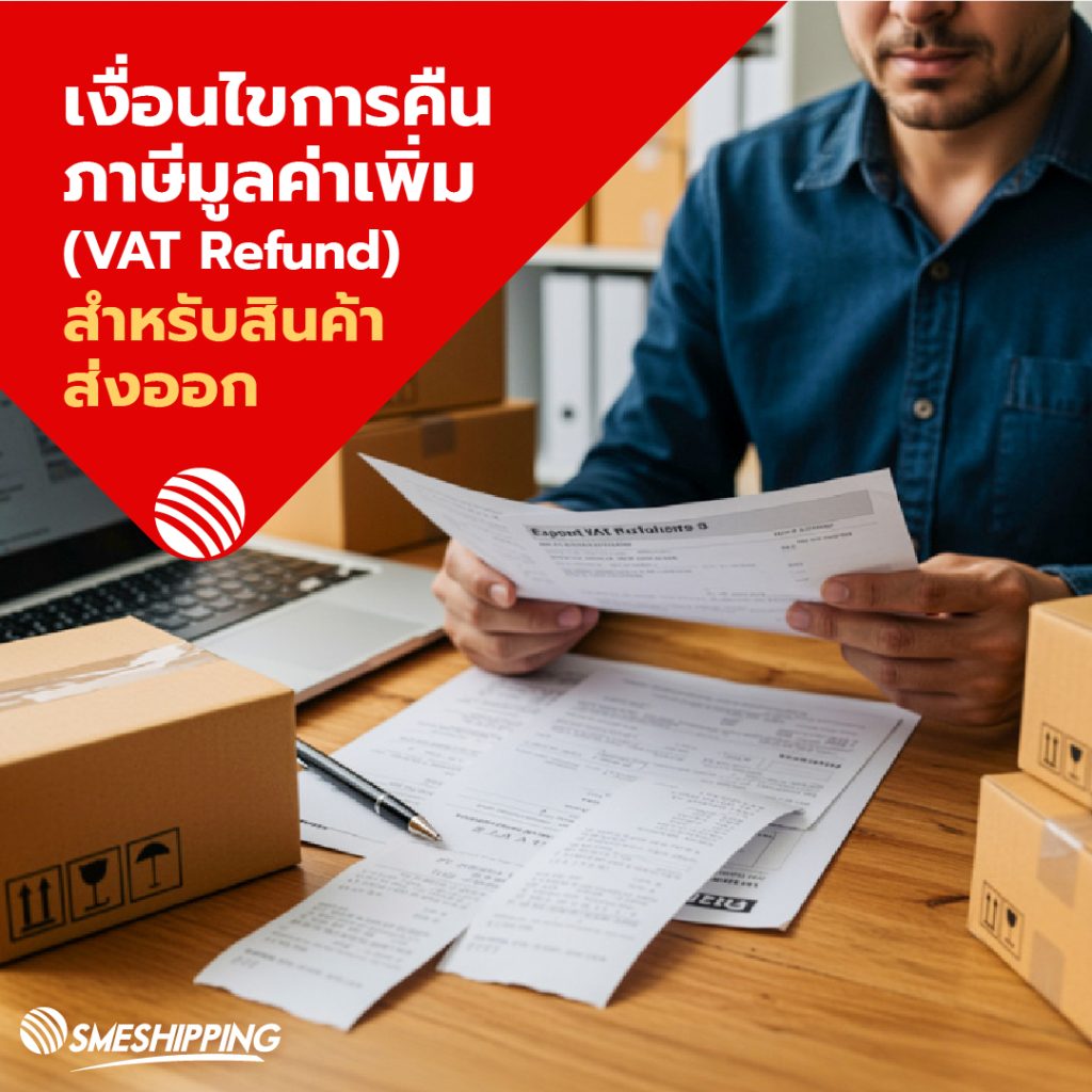 เงื่อนไขการขอ VAT Refund สำหรับสินค้าส่งออก | SME Shipping